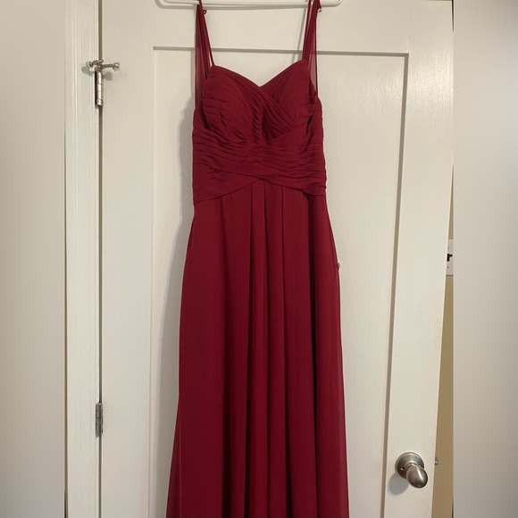 Azazie | Dresses | Azazie Burgundy Bridesmaid Dress | Poshmark